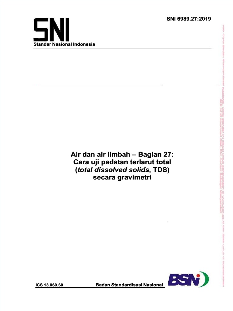 PDF Sni 689827 2019 Tds Compress | PDF