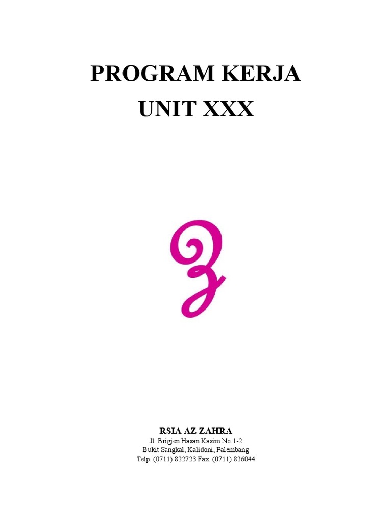 6 A Draft Program Kerja Unit | PDF