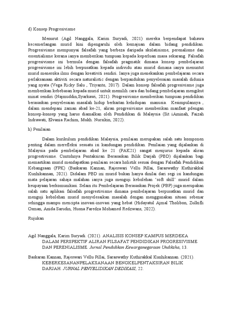 Konsep Progresivisme | PDF | Karier & Perkembangan