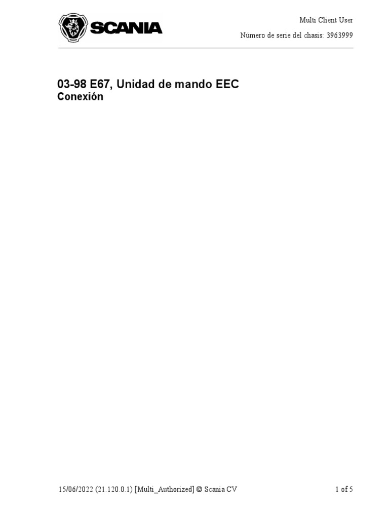 Coneccion E67 k400 Pin Out | PDF