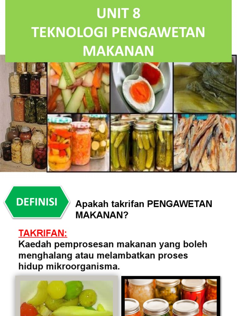 Unit 8 Pengawetan Makanan | PDF