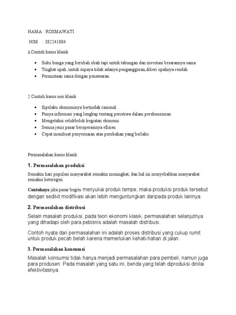 Ekonomi Makro Rosmawati | PDF | Pengelolaan Keuangan & Uang