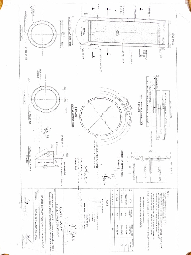 Bridge Well Drawing | PDF | Building Materials | Industrial Processes