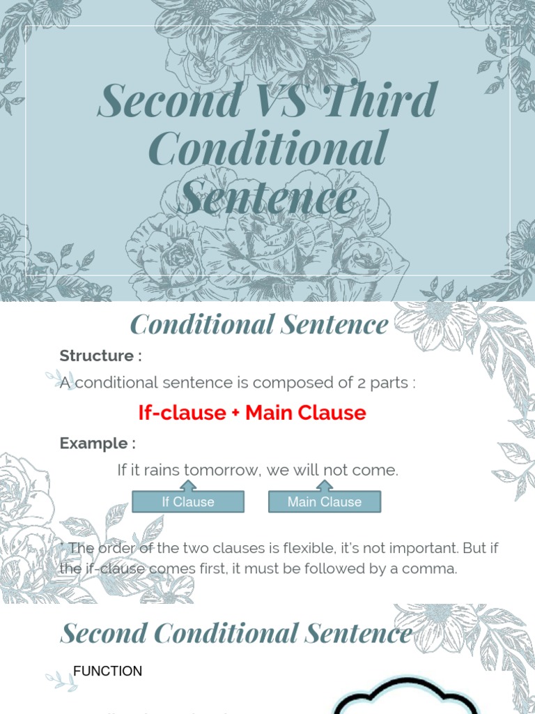 Second VS Third Conditional Sentence | Download Free PDF | Linguistic ...