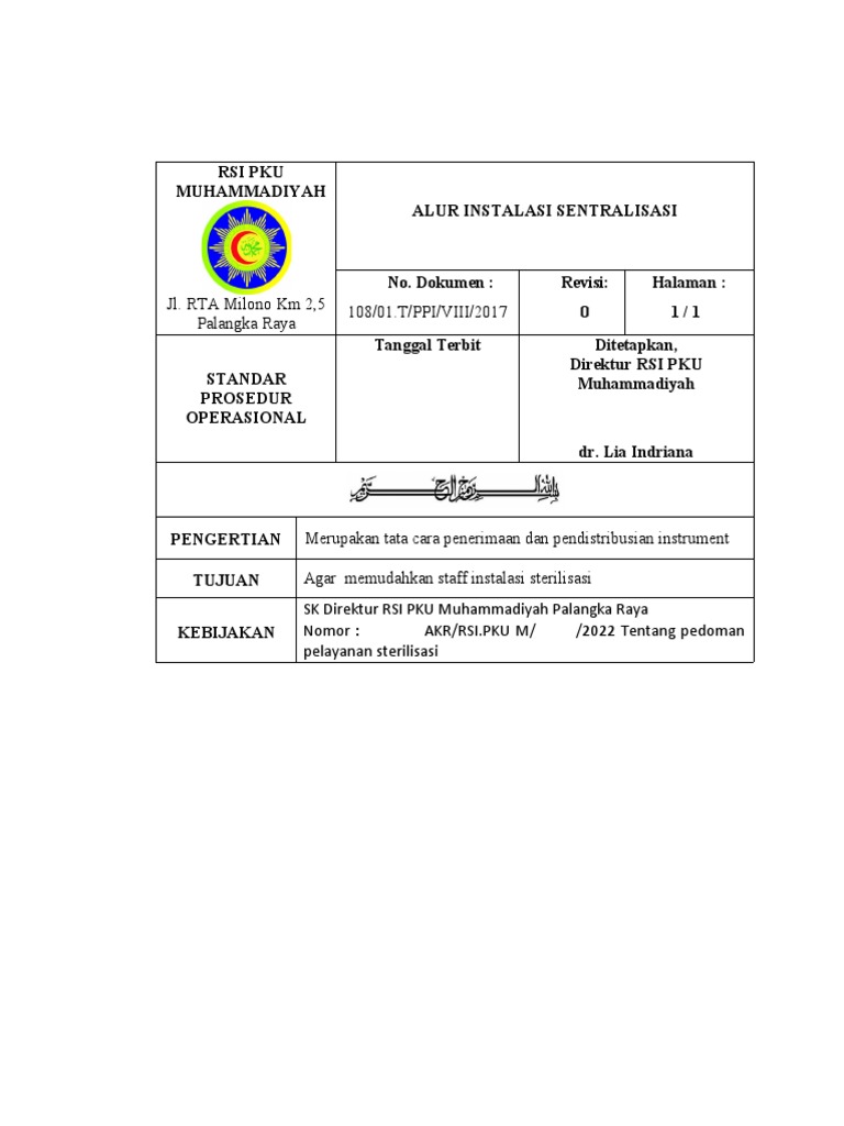 Spo Alur CSSD Edit | PDF