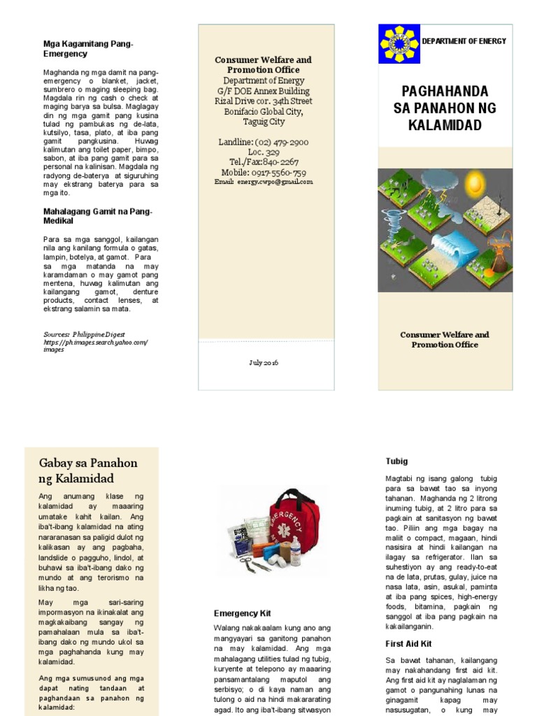 Paghahanda Sa Kalamidad | PDF