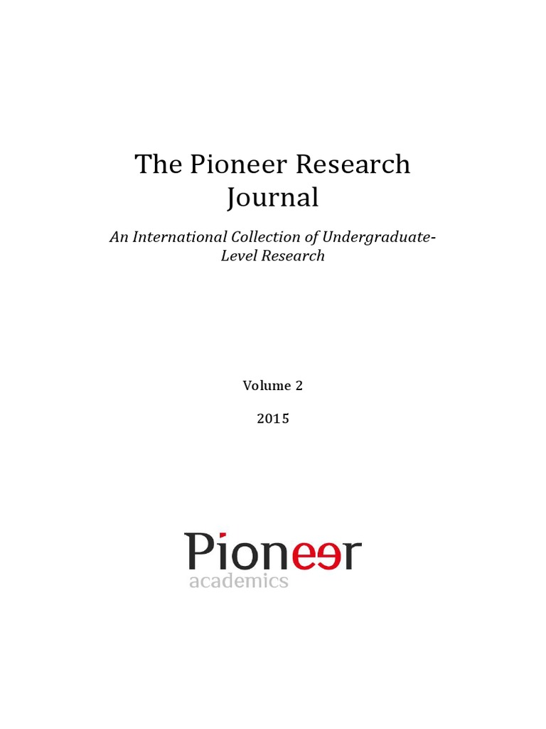 2015-Pioneer Research Journal | PDF | Memory | Hippocampus
