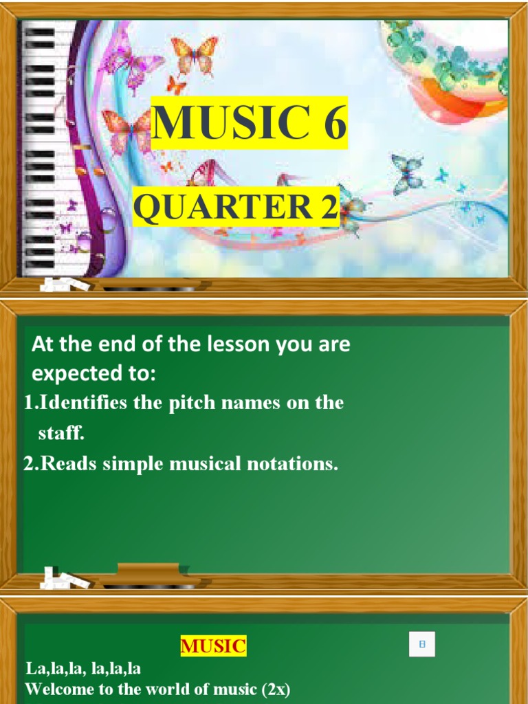 MUSIC 6 WEEK 1 Q2 New | PDF | Clef | Musical Notation