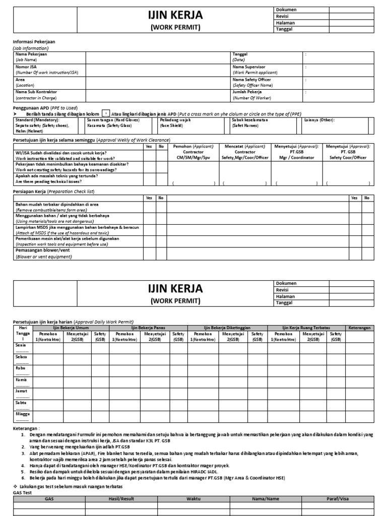Ijin Kerja | PDF