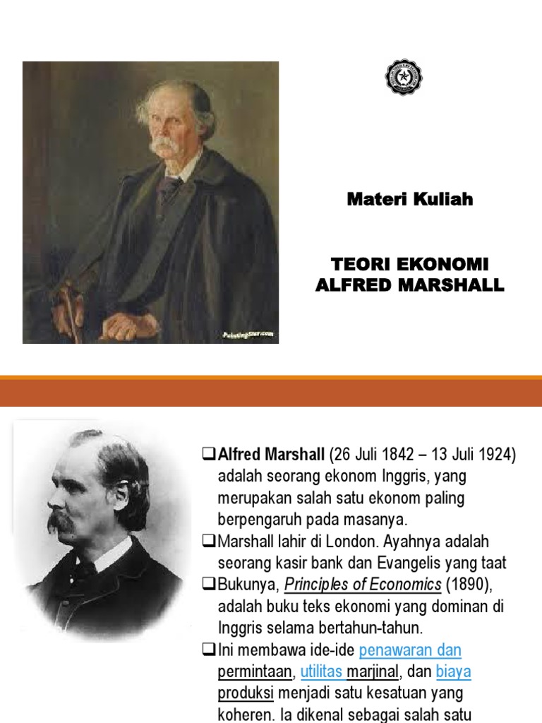 Teori Ekonomi Alfred Marshall | PDF | Ilmu Sosial