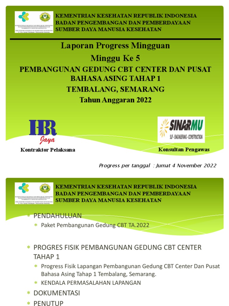 Laporan Progress Kemajuan | PDF | Karier & Perkembangan | Bisnis