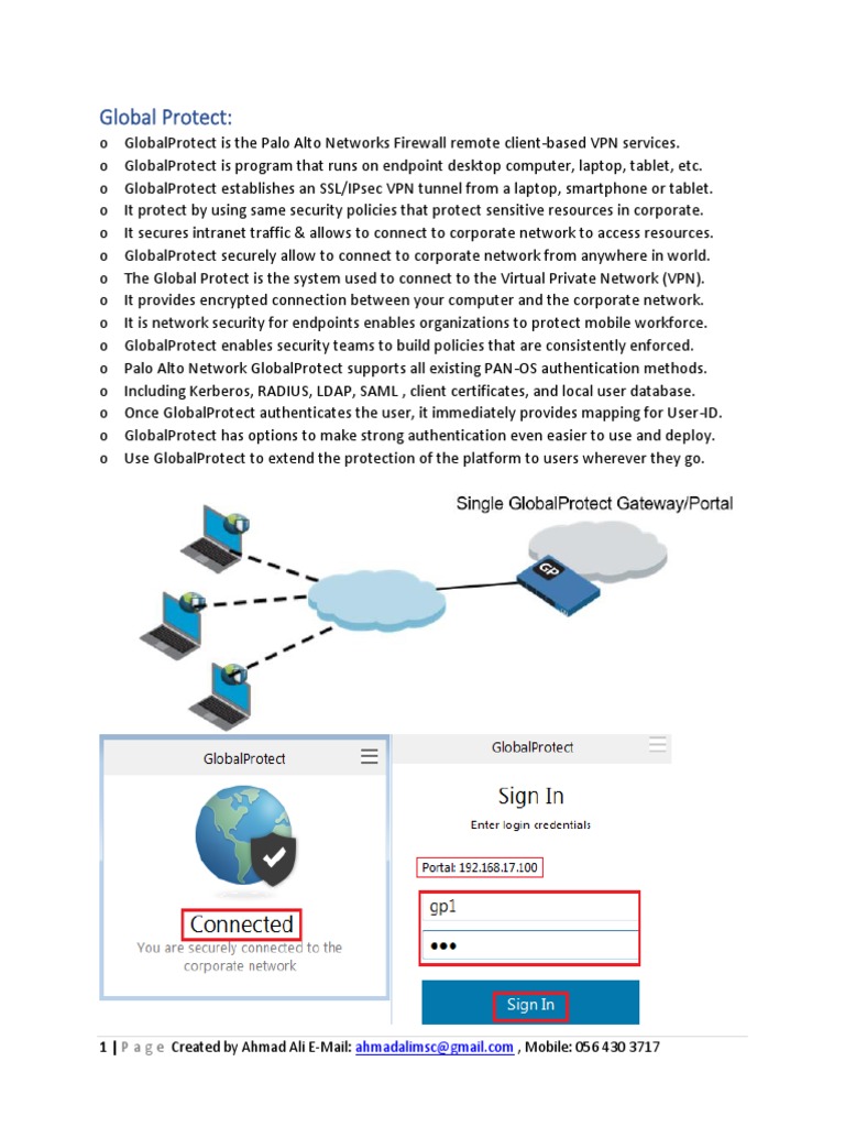 Global Protect | PDF | Computer Network | Virtual Private Network