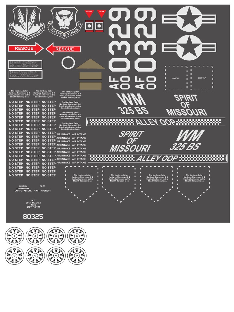 PR B2 Spirit Decal A3 | PDF