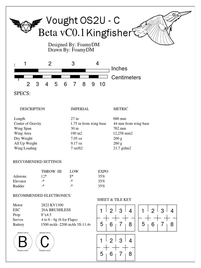 Vought OS2U Kingfisher by FoamyDM 1.0 | PDF | Aerospace | Aviation