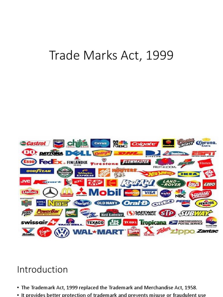 Trade Marks Act, 1999 | PDF | Trademark | Trade Dress