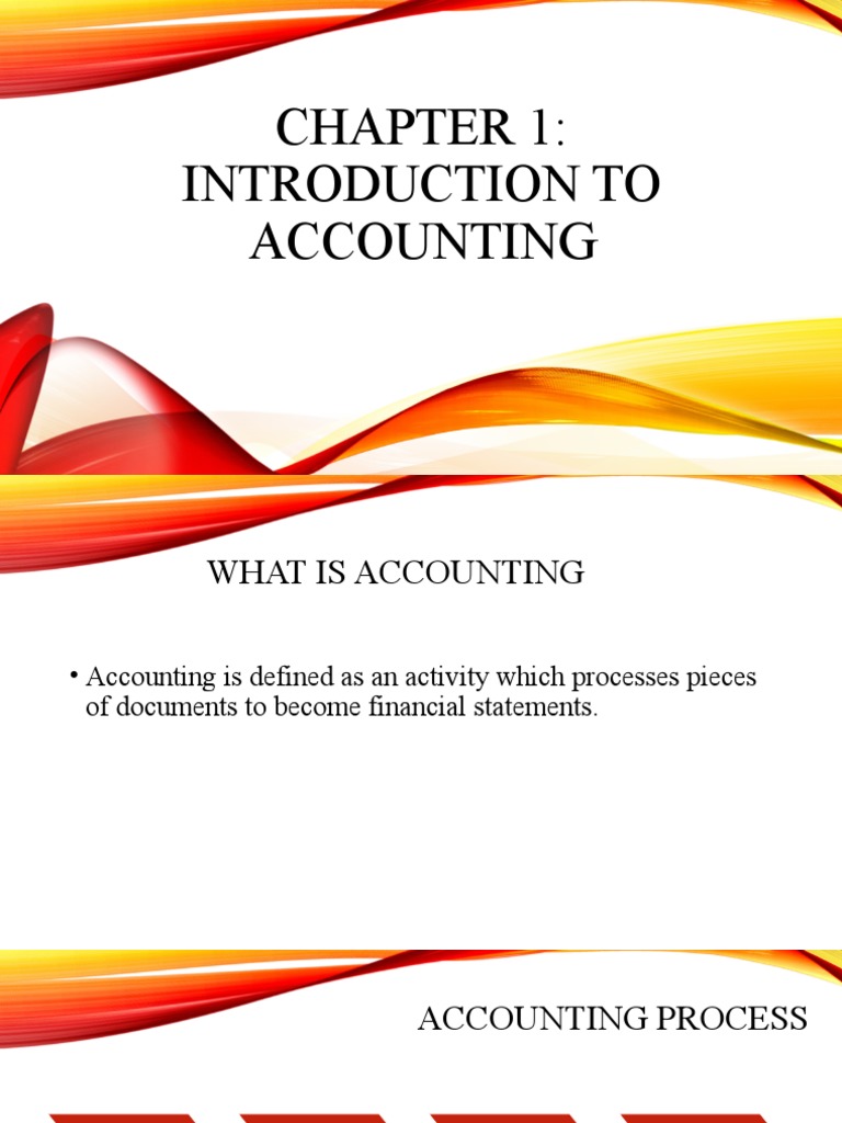 Topic 1 Introduction To Accounting | Download Free PDF | Partnership | Accounting