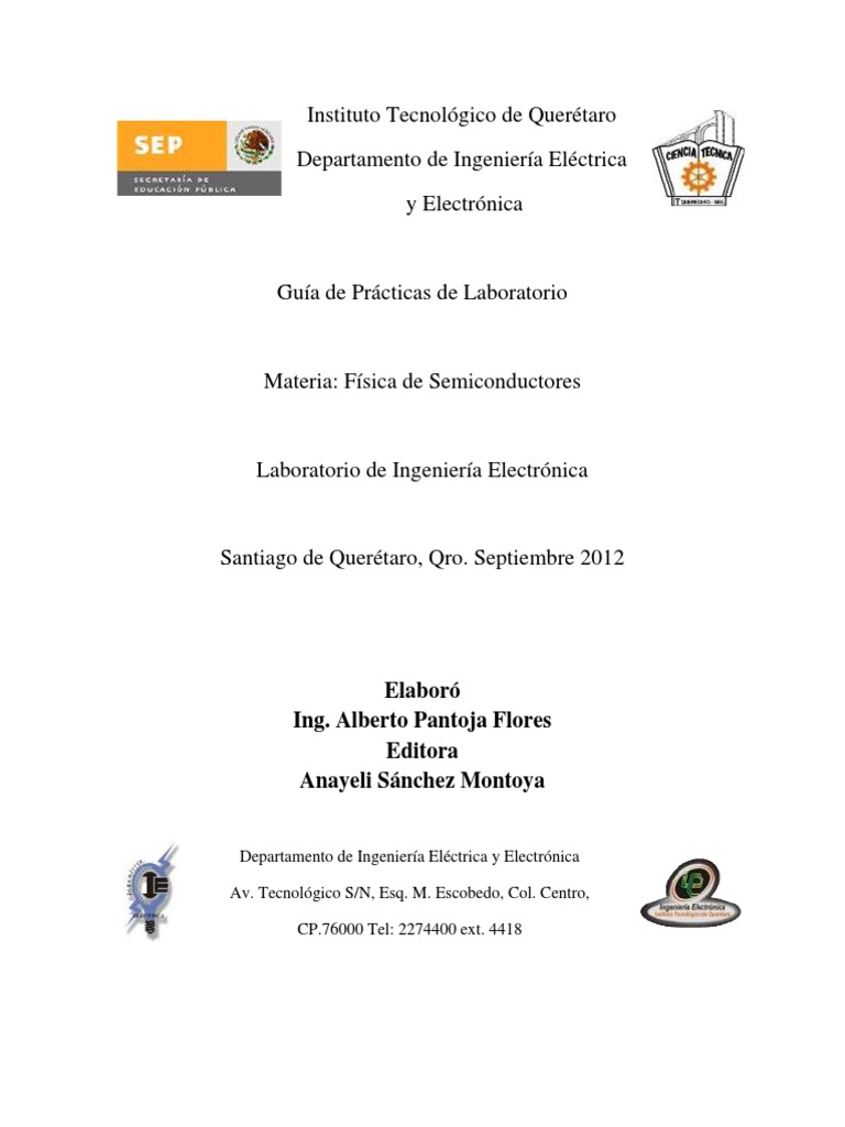 Fisica de Semiconductores | PDF | Electrónica | Diodo