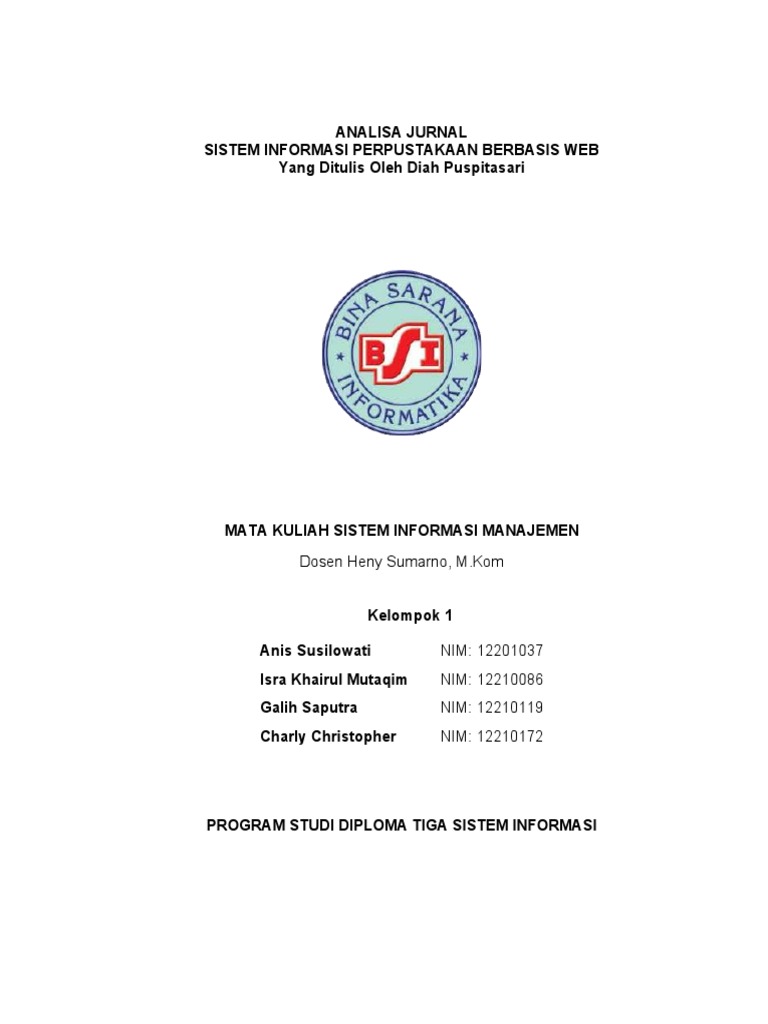 Tugas Pertemuan 1 SIM Analisa Jurnal | PDF