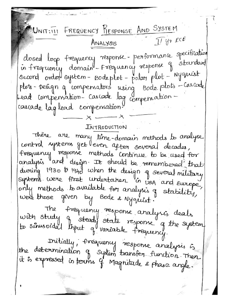 EC3351 Control System Unit 3 | PDF