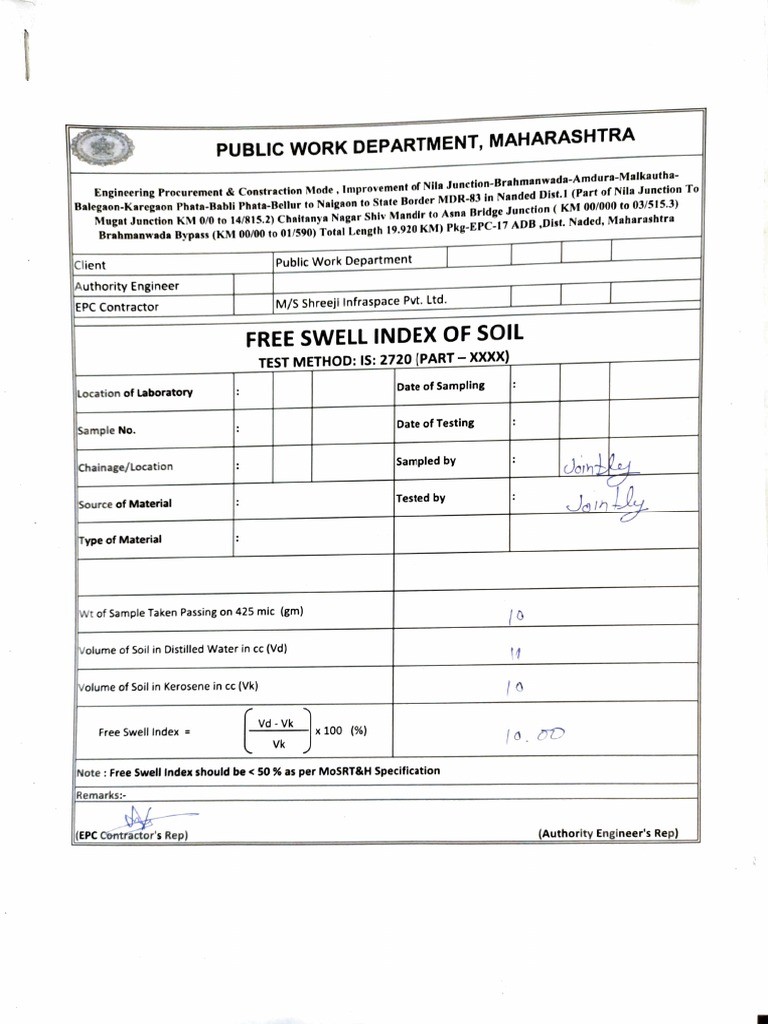 Soil Testing for Road Construction | PDF | Materials | Soil Science
