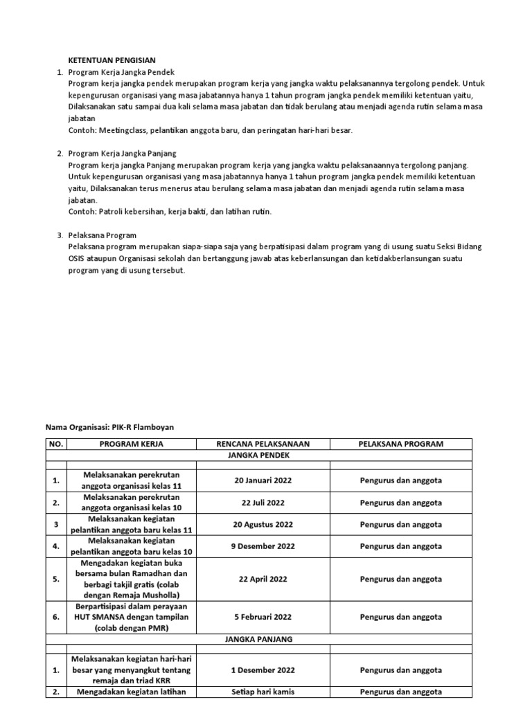 Format Proker 1 | PDF