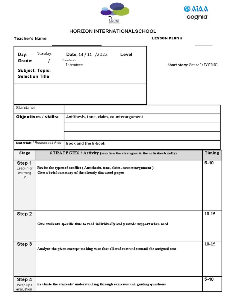 New Lesson Plan 2022-2023 Term 2 2 | PDF
