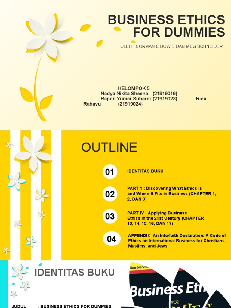 Kel 5 - Business Ethics For Dummies | PDF