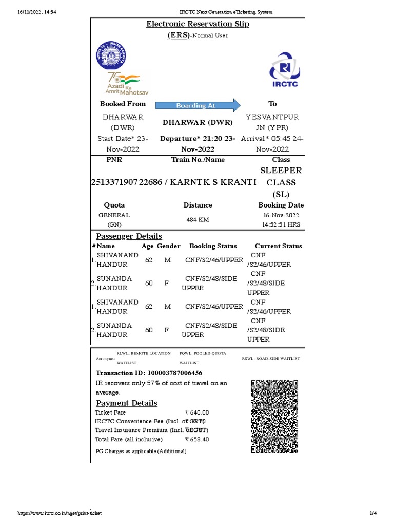 IRCTC Next Generation eTicketing System | PDF | Identity Document ...