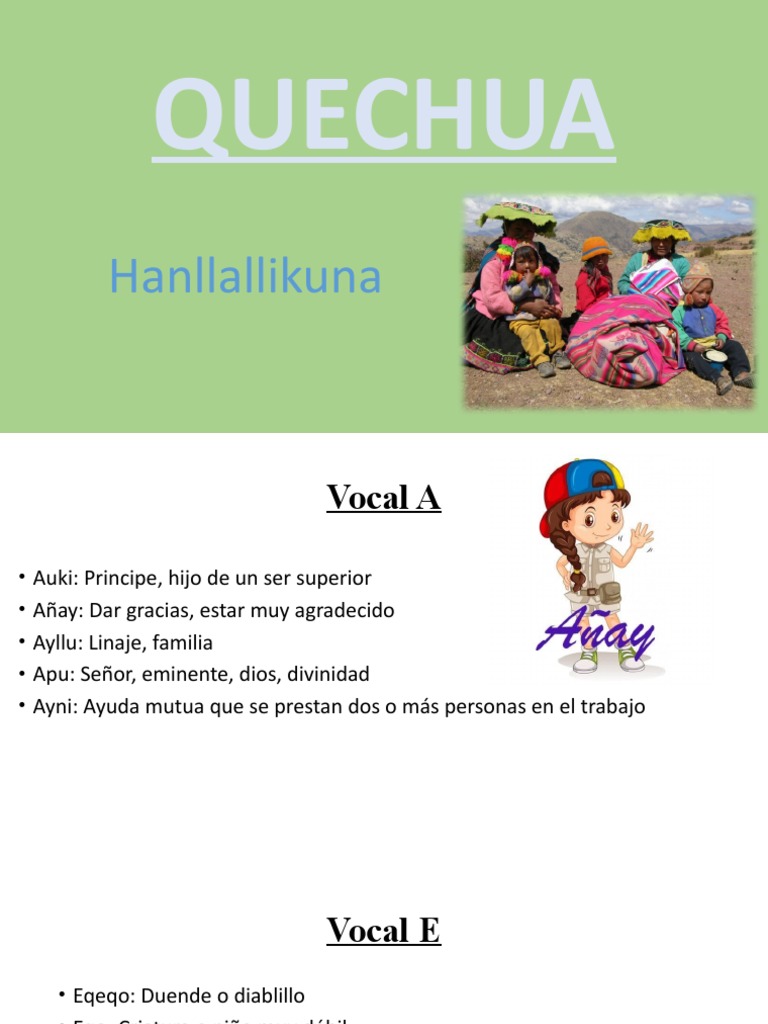 Vocales Quechua | PDF