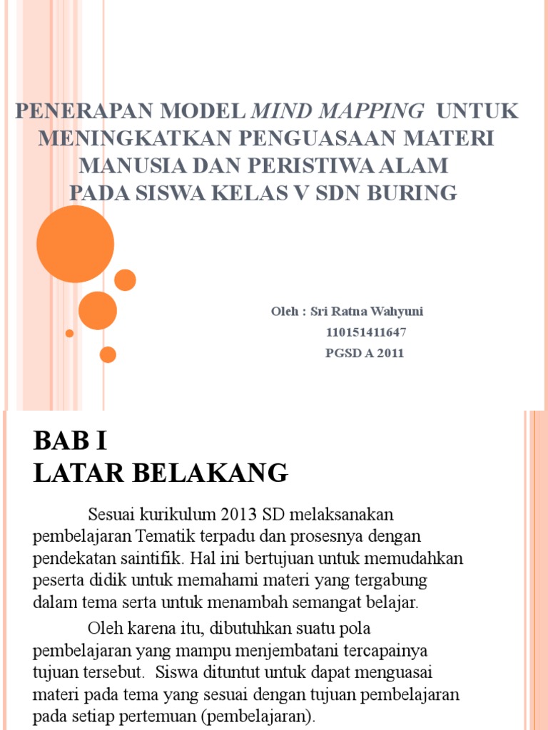 Mind Mapping Presentasi | PDF