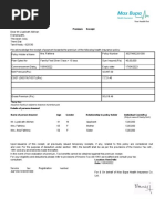 Medical Insurance Premium Receipt-Family | PDF | Insurance | Taxes