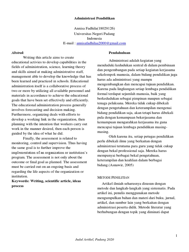 Adsp Artikel Materi 2 | PDF | Karier & Perkembangan