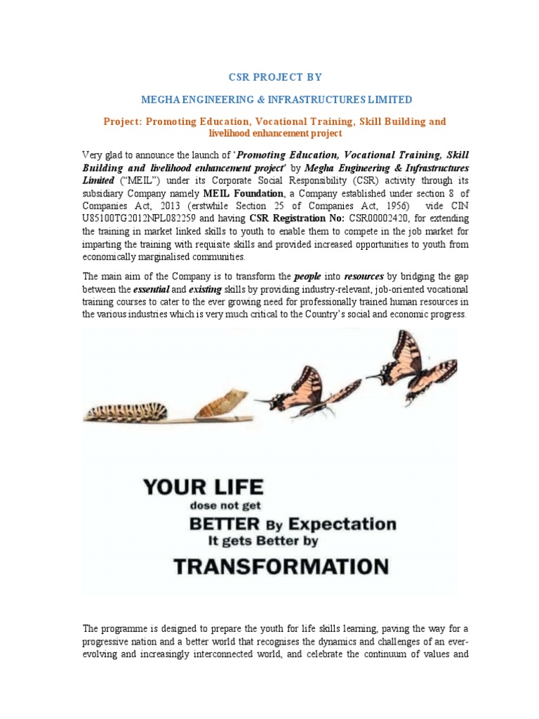 CSR Activity | PDF | Vocational Education | Corporate Social Responsibility