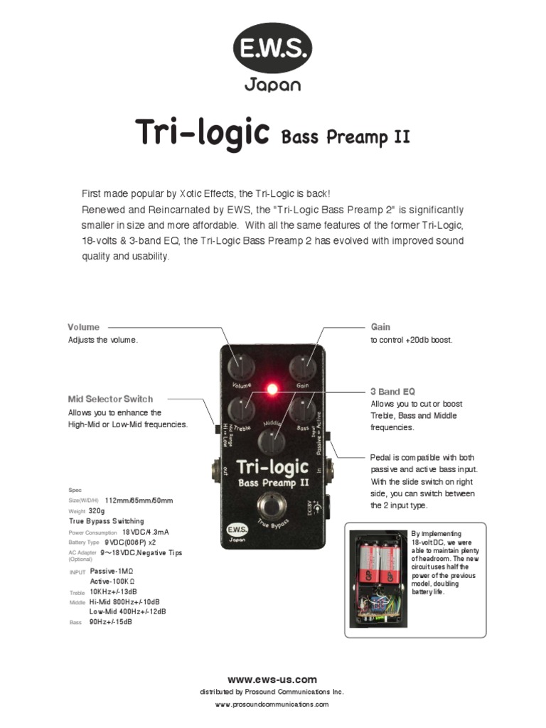TriLogic2 Manual Eng | PDF | Equalization (Audio) | Electronic Engineering