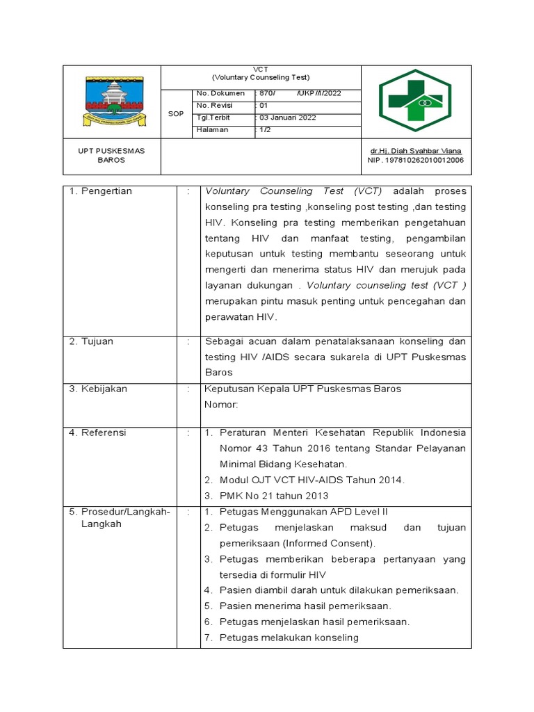 Sop VCT | PDF