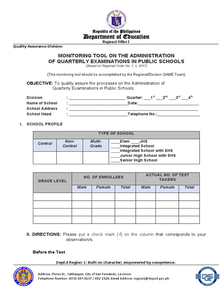 Ro1 LQF Qad 017 | PDF | Test (Assessment)