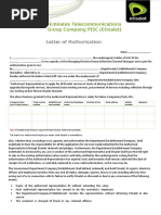 Declaration Cum Undertaking For Company Provided SIM Card | PDF