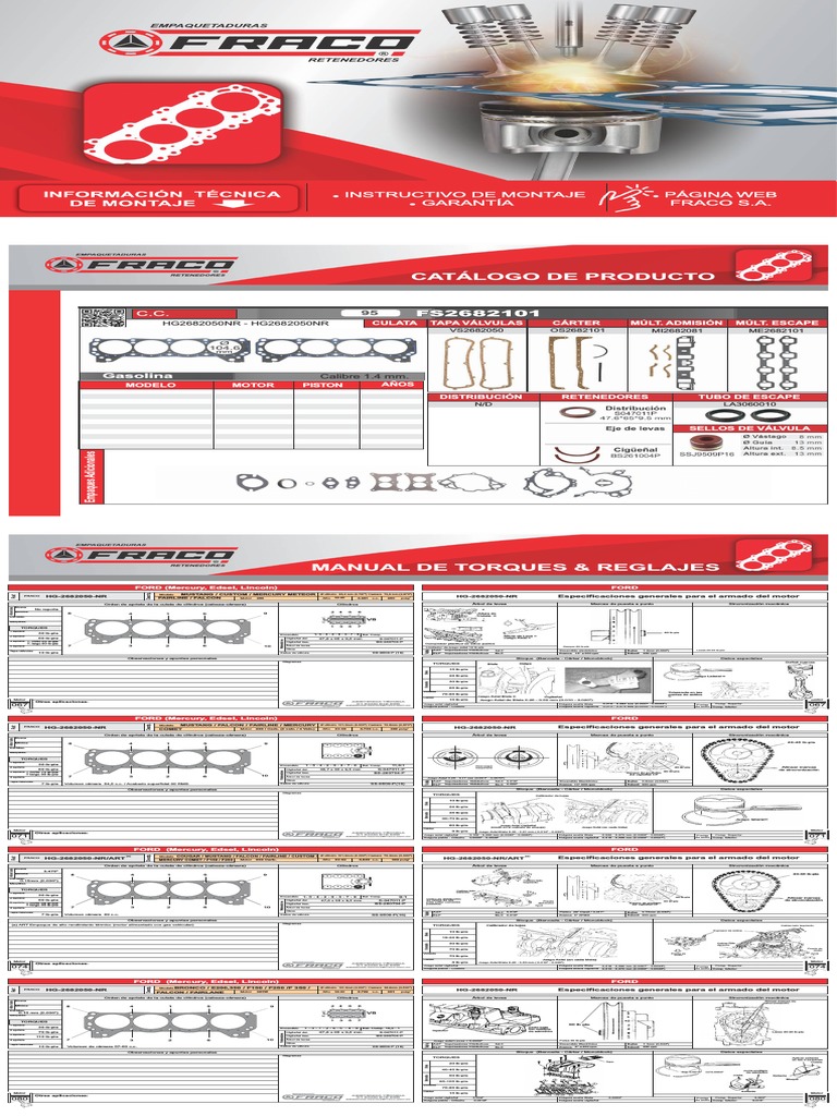 Torque Motor 302 Ford FS2682101 | PDF | Ingeniería de Sistemas | Vehículos