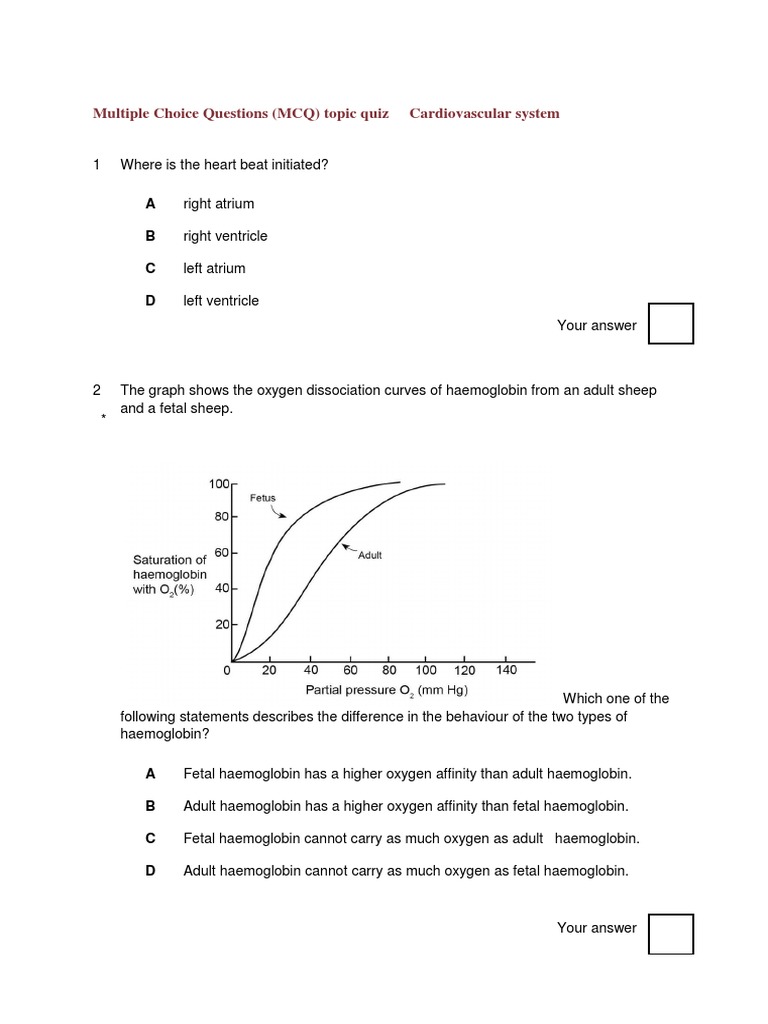 Ex10 - Cardiovascular System | PDF | Heart Valve | Ventricle (Heart)
