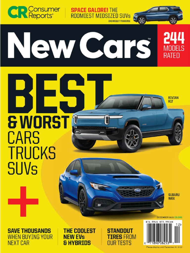 Consumer Reports New Cars - December 2022 USA | PDF | Loans | Credit