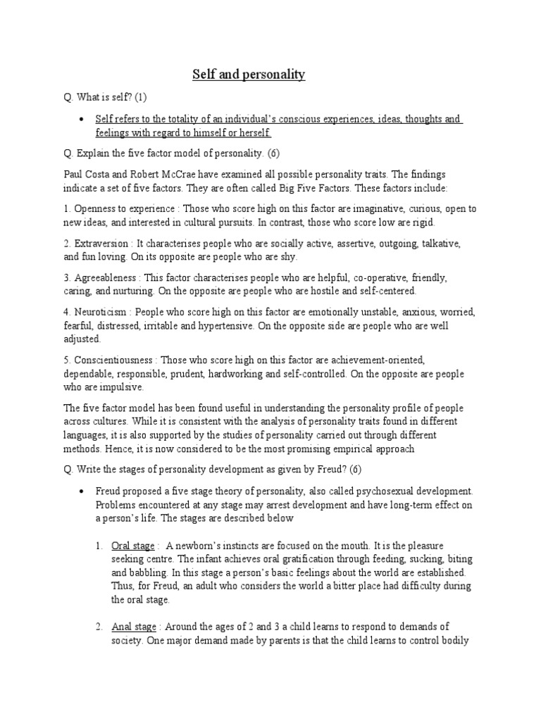 Chapter 2 Extra | PDF | Self Actualization | Oedipus Complex