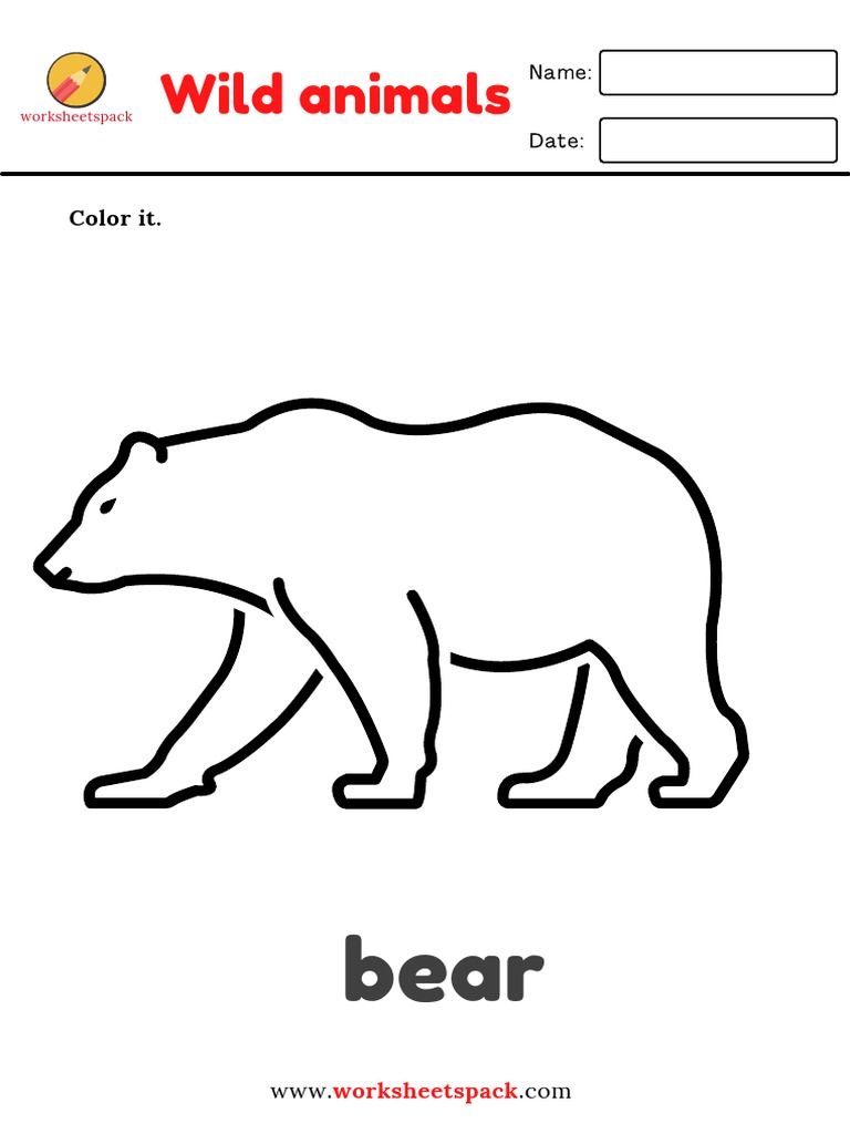 Wild Animals Coloring Pages | PDF | Mammals
