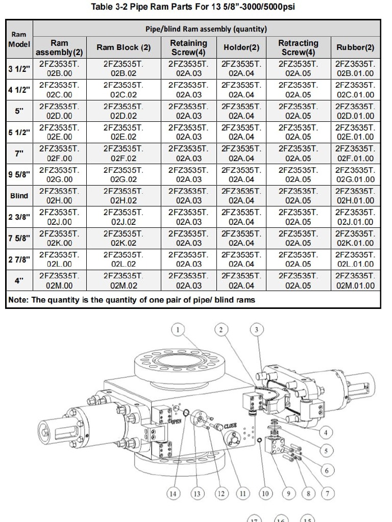 Manual Book Shenkai 2FZ35-35 BOP From Hebei | PDF