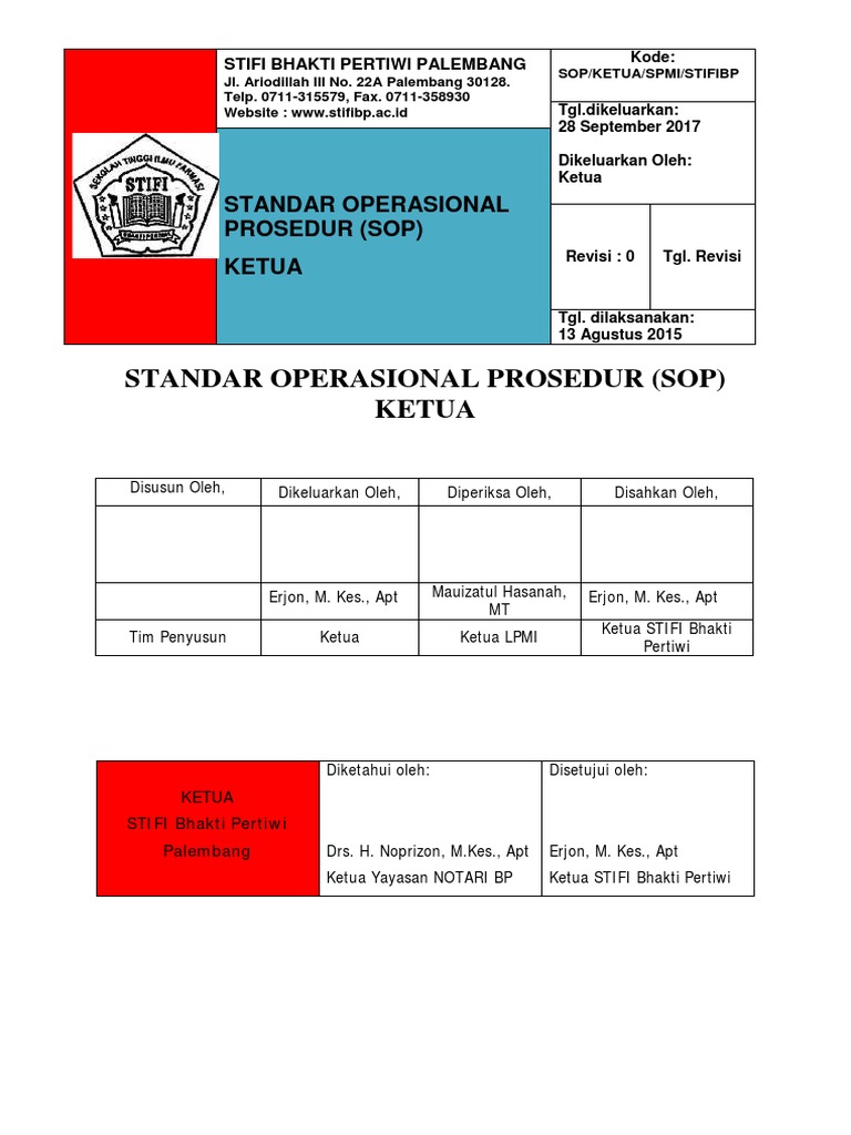 SOP Program Keahliam | PDF