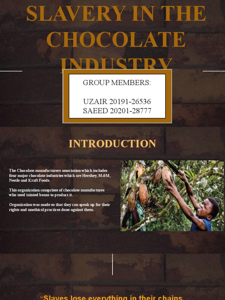 Business Ethics Presentation | PDF | Chocolate | Slavery