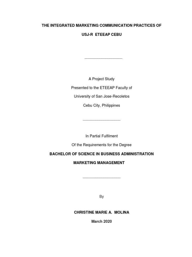 Evaluating the Integrated Marketing Communication Strategies of USJ-R ...