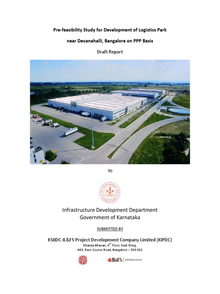 Pre Feasibility Study For Development of Logistics Park - Bangalore ...