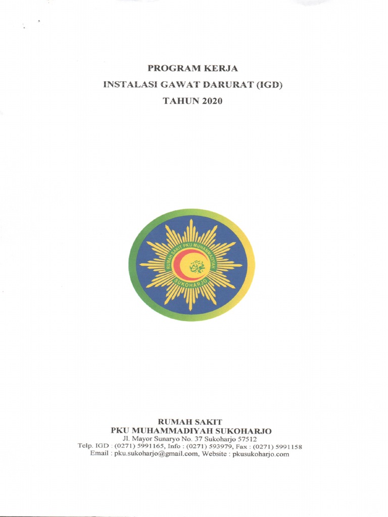 Program Kerja Igd | PDF