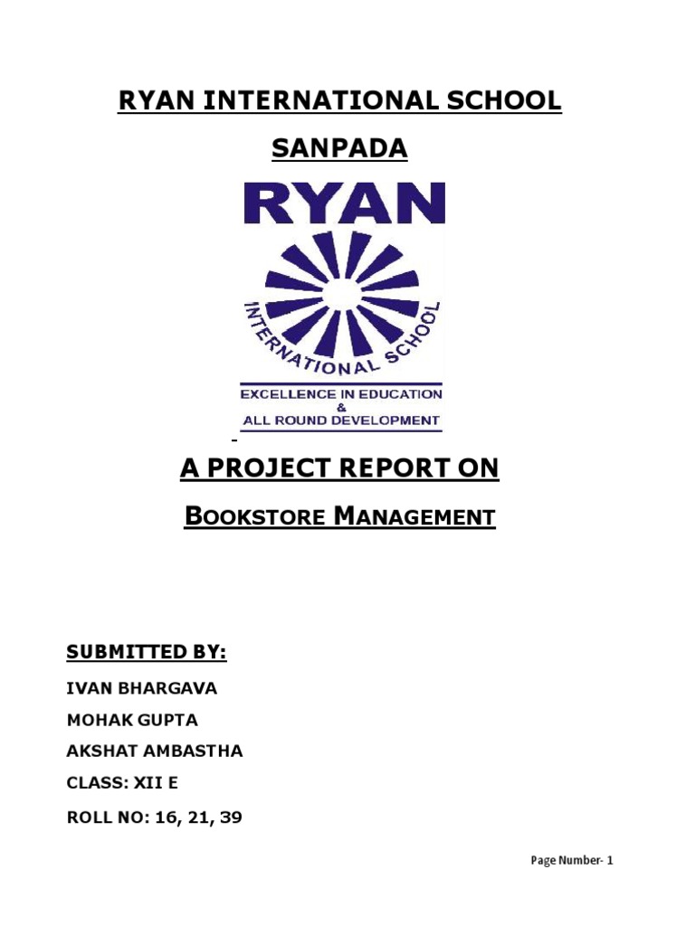 CS Project Book Store Management | PDF | User (Computing) | Computer ...