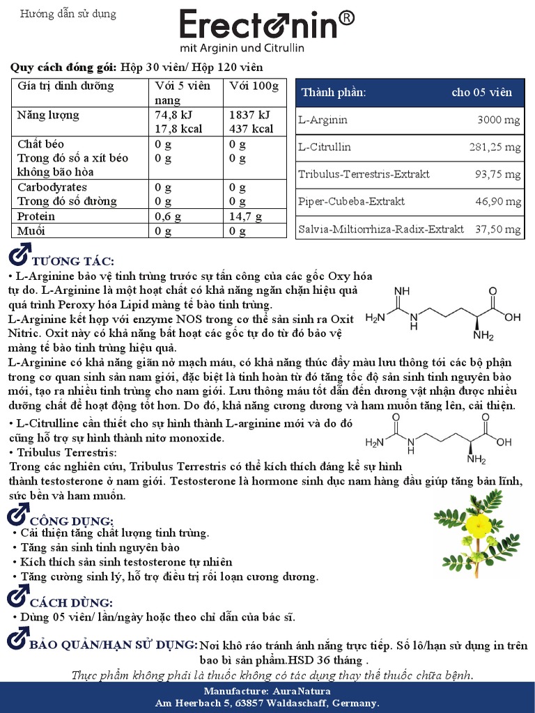 HDSD Erectonin | PDF